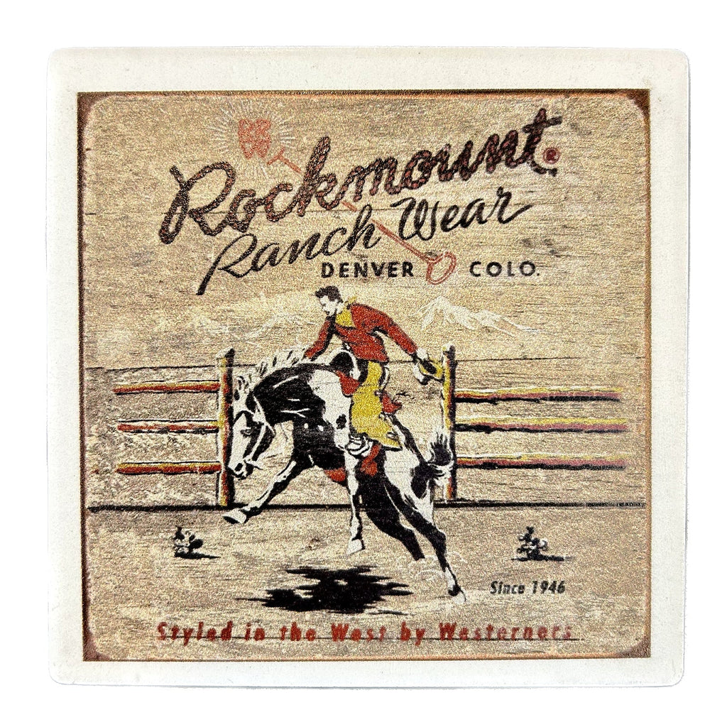 Ceramic Cork Backed Western Coasters – Rockmount