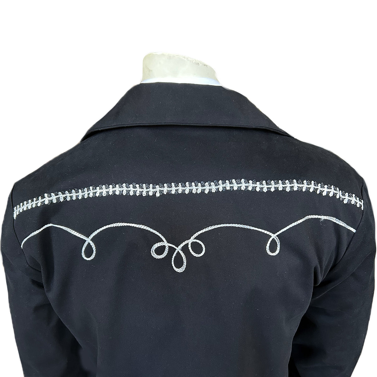 Rockmount Men's Black Vintage Rope Bolero Jacket