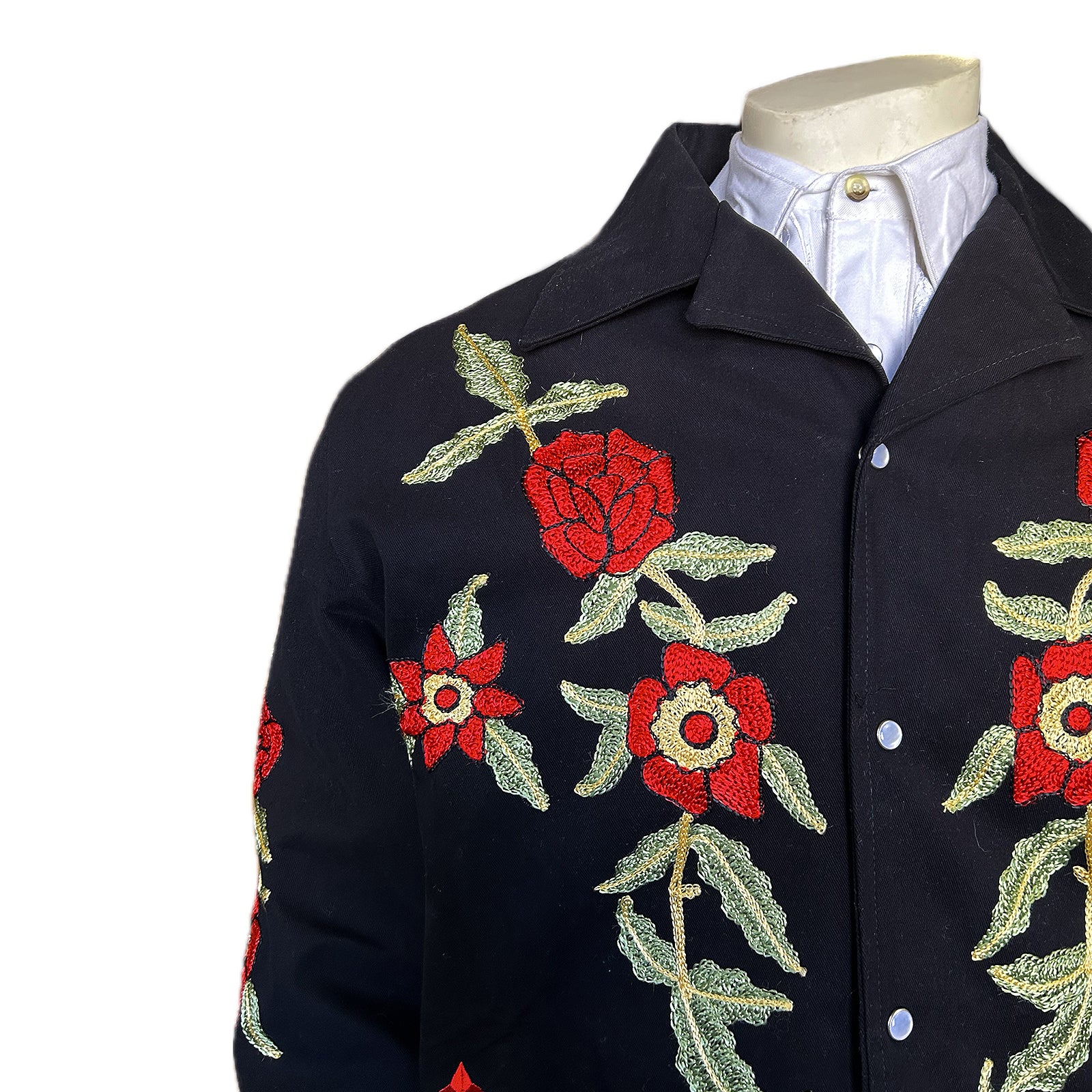 Rockmount Men's Rose Bouquet Embroidered Bolero Jacket