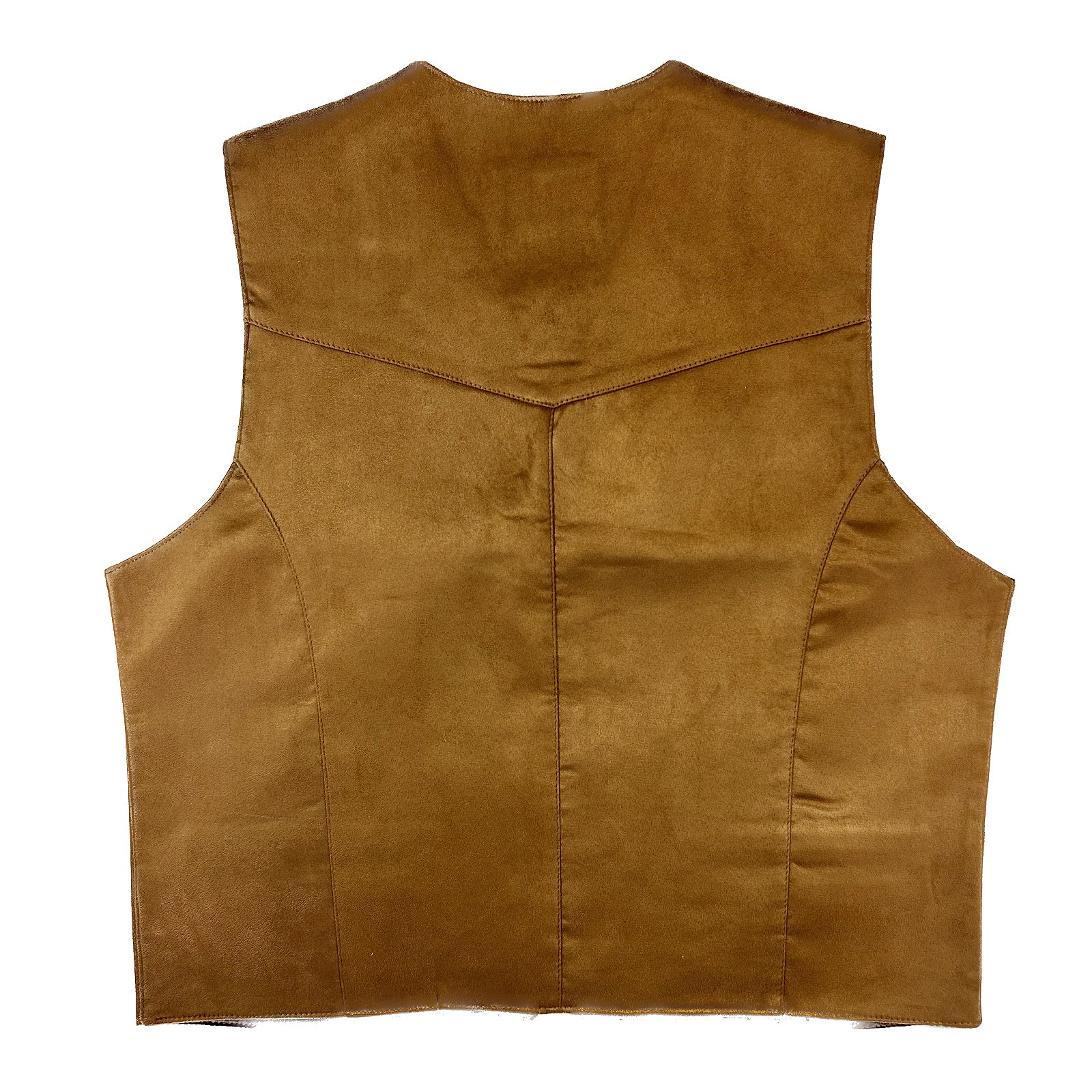 Rockmount Men's Black Laced Cowhide Leather Western Vest