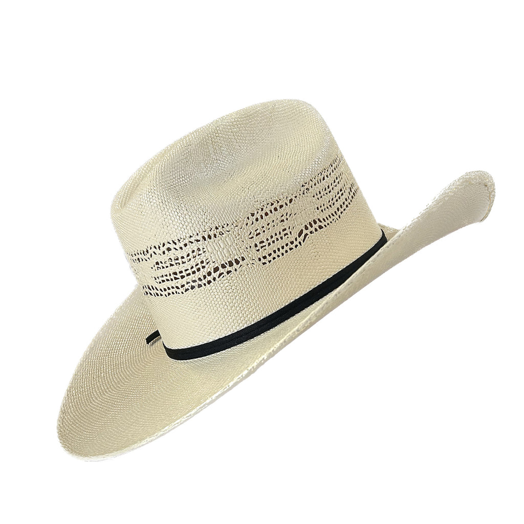 Rockmount Bangora Vented Straw Western Cowboy Hat