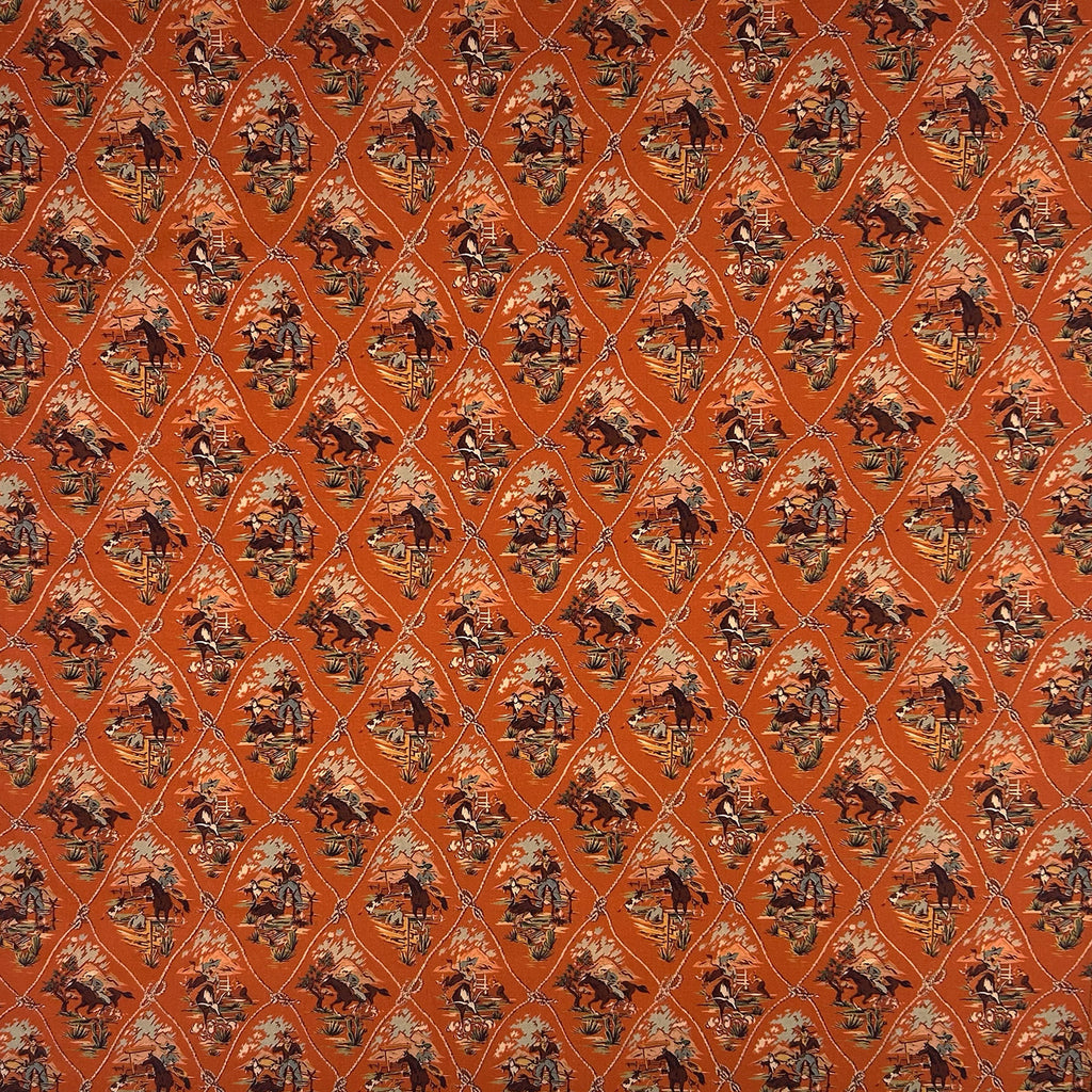 Rockmount Vintage Western Cotton Bandana in Rust Red