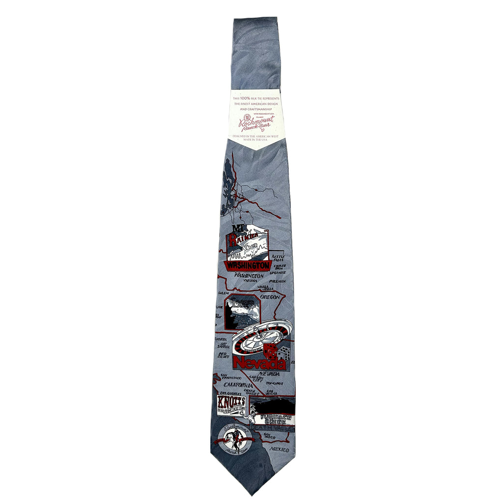 Rockmount Red West Coast Silk Tie