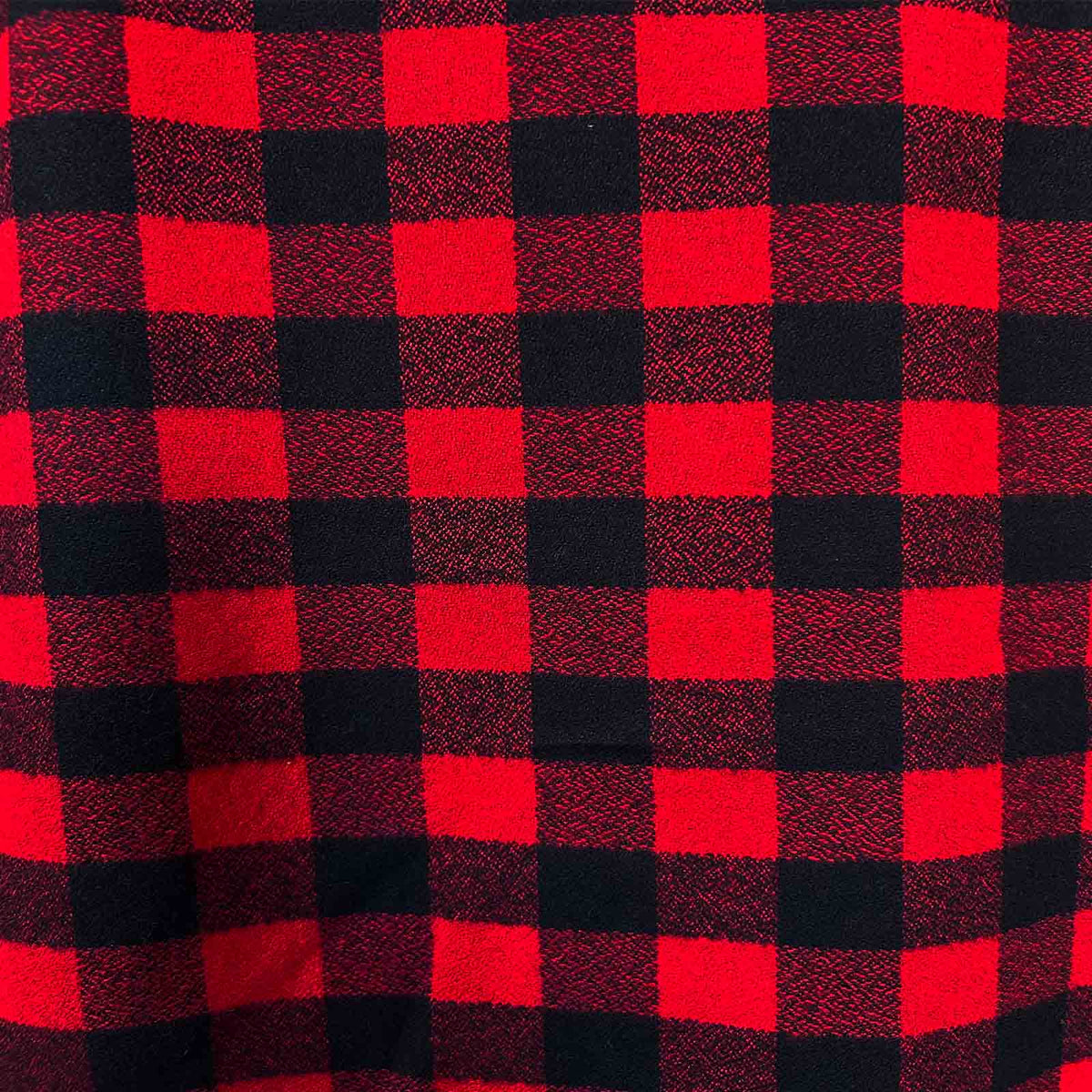 Rockmount Men's Plush Flannel Red Buffalo Check Western Shirt