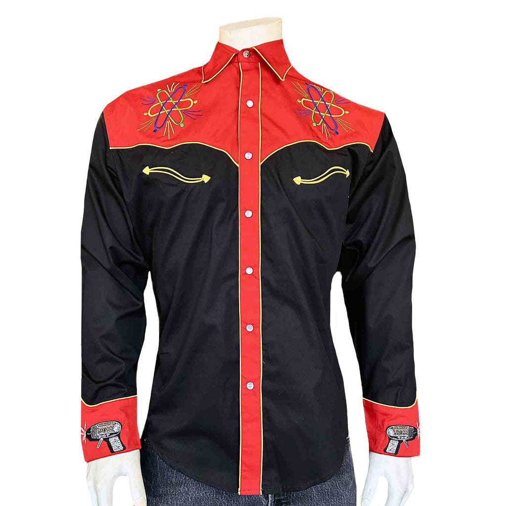 Rockmount Men's Atomic Cowboy Embroidered Western Shirt