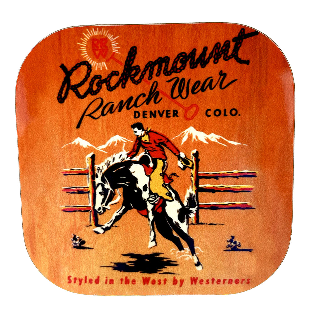 Rockmount Rockmount Bronc Western Cork-Backed Coaster
