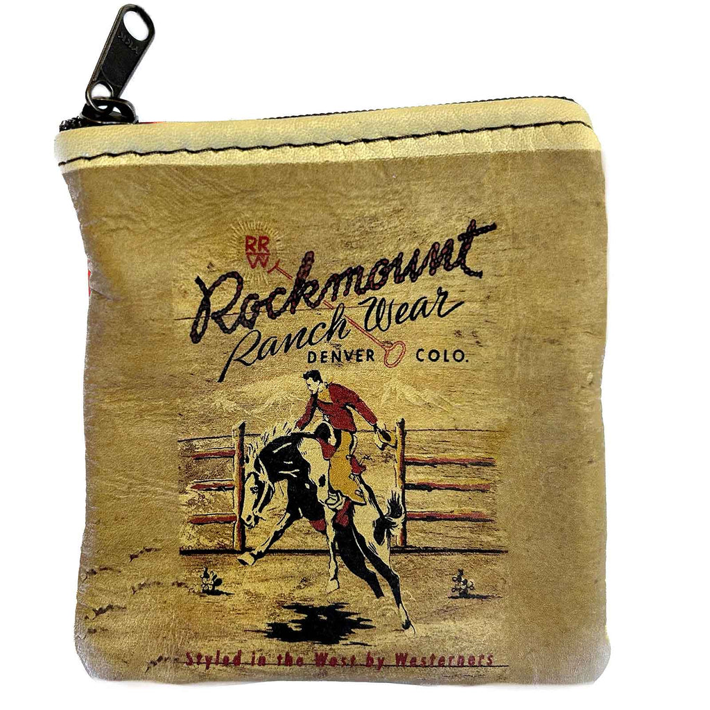 Rockmount Brown RRW Bronc Leather Coin Purse