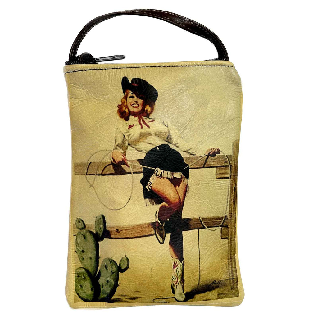 Rockmount Pin Up Girl Boots Coin Leather Purse